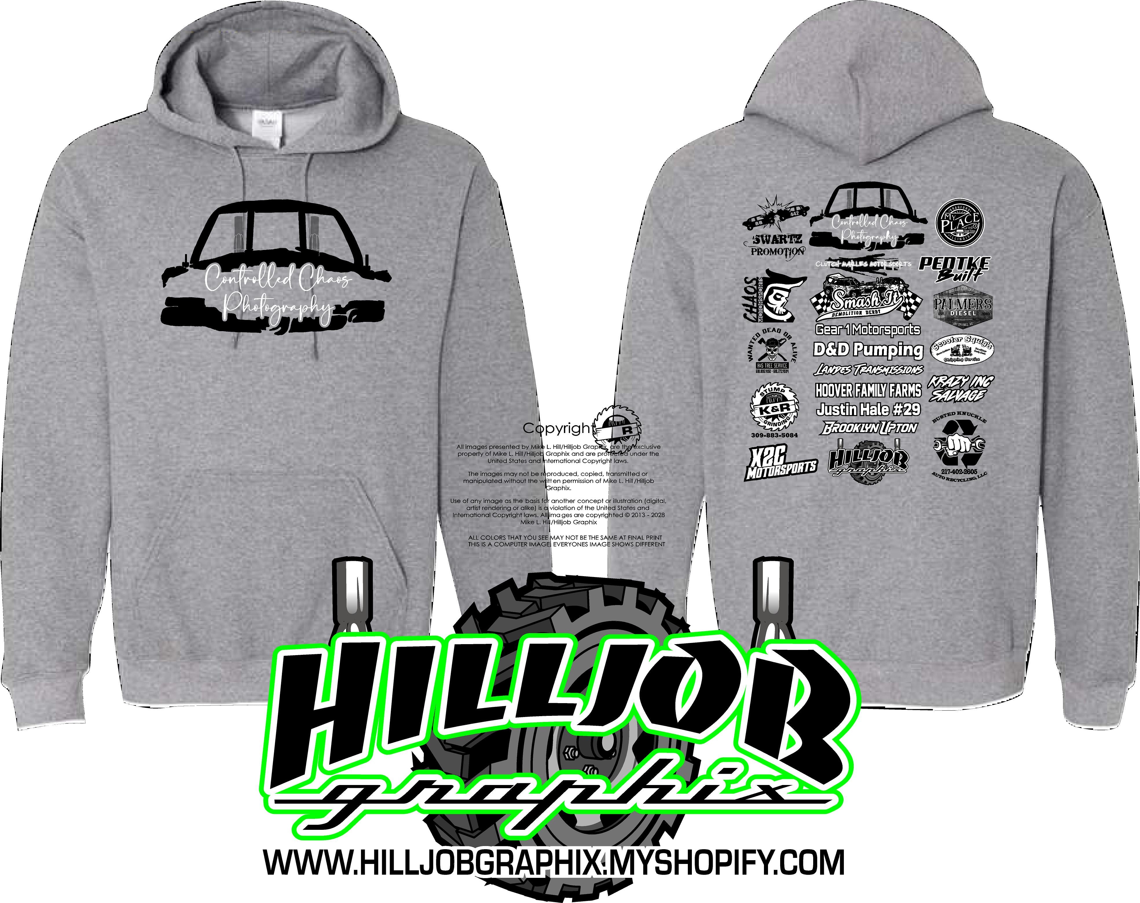 #215 Controlled Chaos Photography Supporter Hoodie – Hilljob Graphix