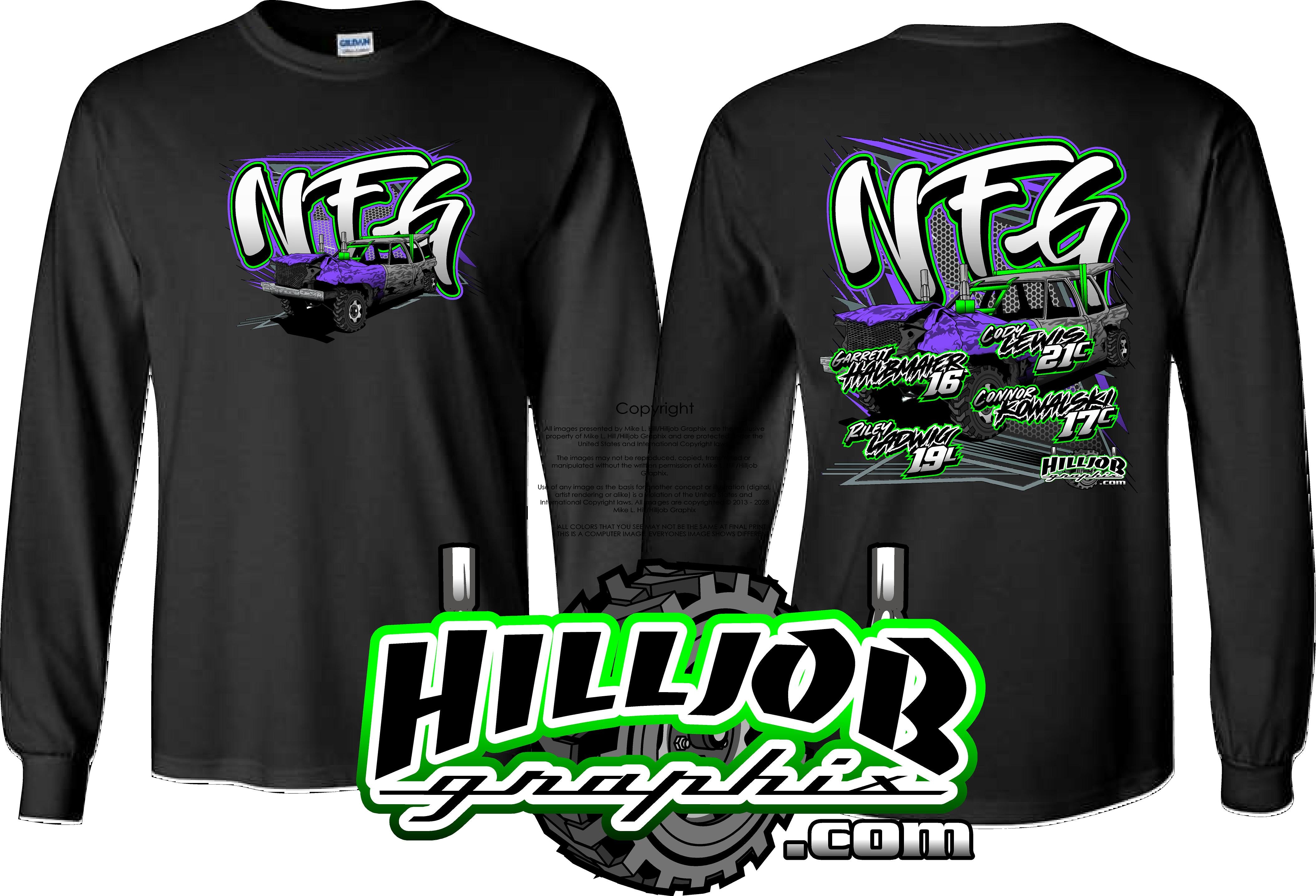 #312 Team NFG Long Sleeve T-shirt – Hilljob Graphix