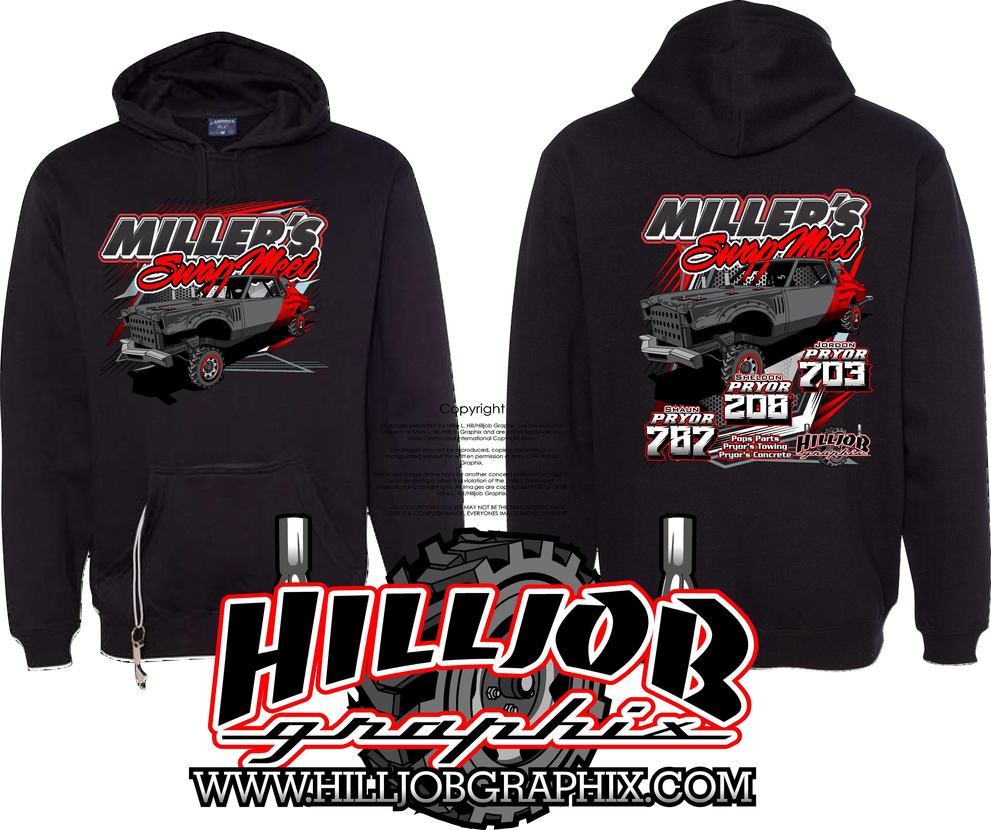 #230 Team Millers Swap Meet Tailgate Hoodie – Hilljob Graphix